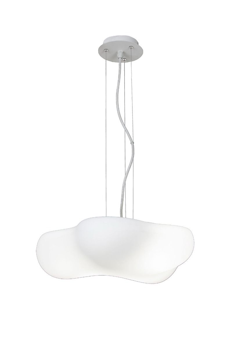 M1883 Mantra Eos Pendant Fitting 4 Light Indoor Matt White Opal White